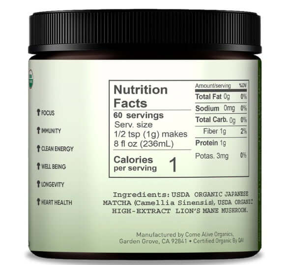 La Republica Matcha with Lion's Mane Extract Powder 60g – Pakuranga ...