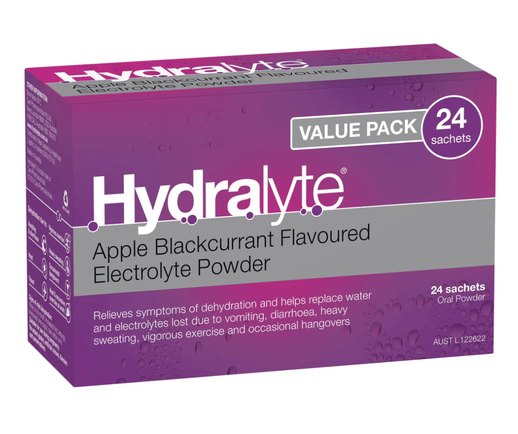 Hydralyte 24 sachets Apple Blackcurrant flavour – Pakuranga Pharmacy