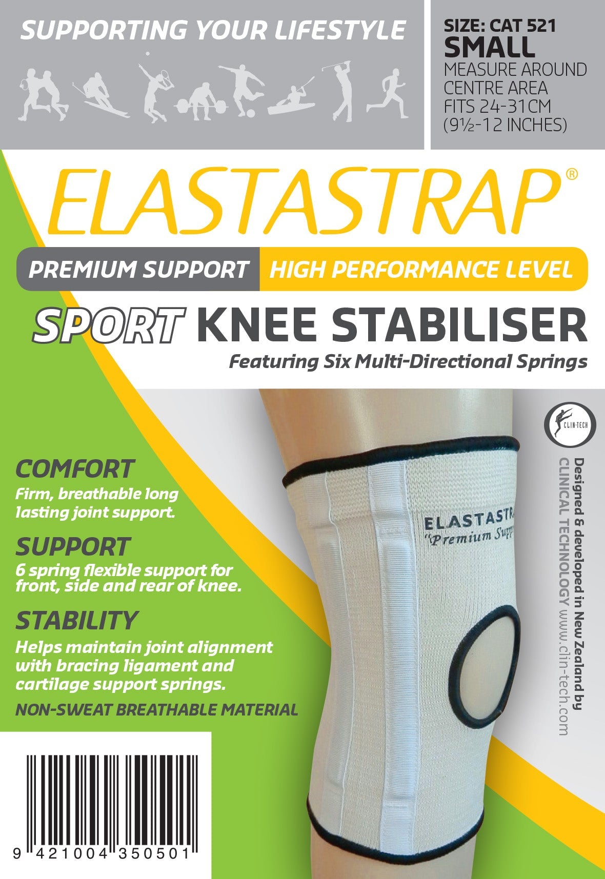 Elastastrap Compression Premium Sport Knee Stabiliser – Pakuranga Pharmacy